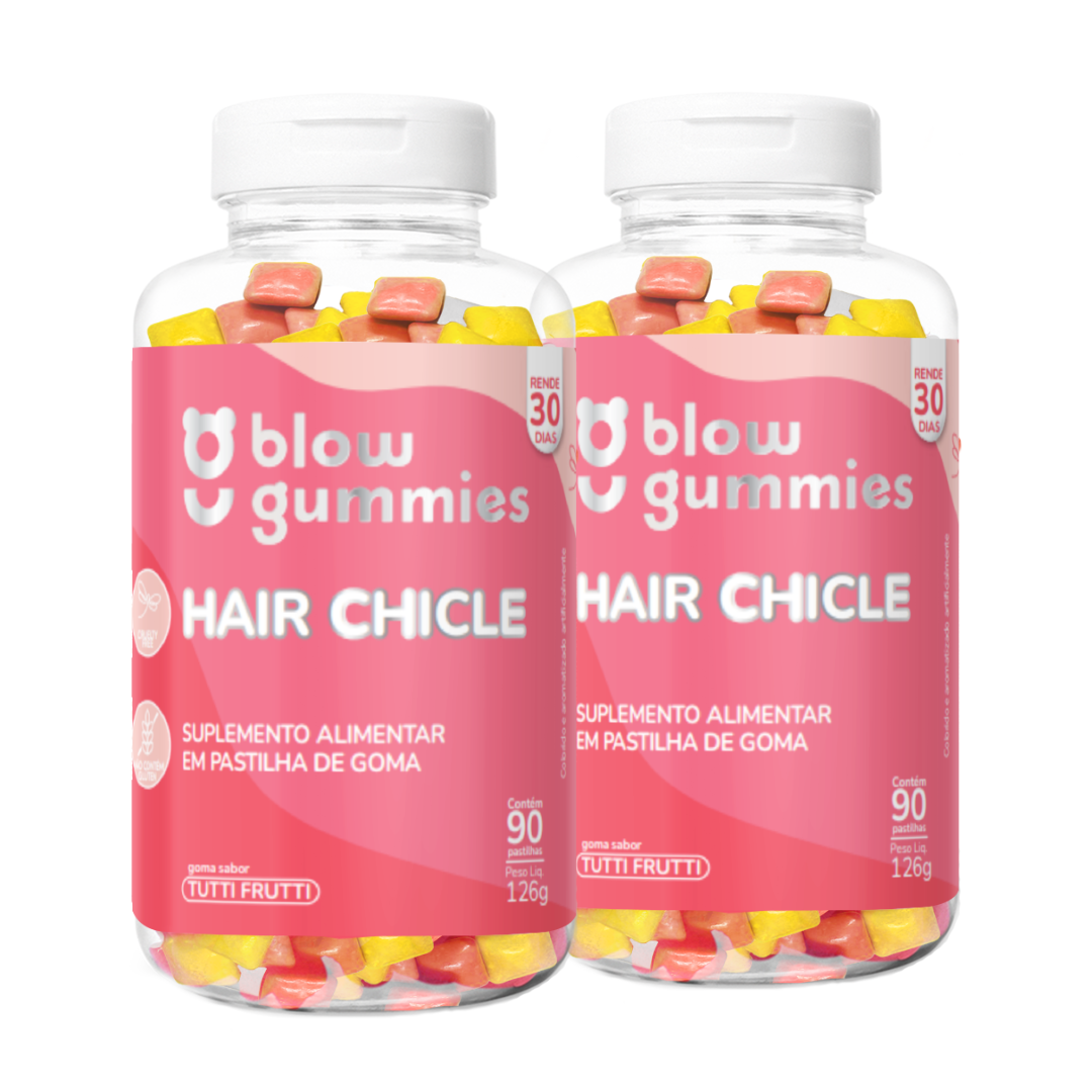 Blow Gummies Hair 60 Dias Sabor Tutti Frutti
