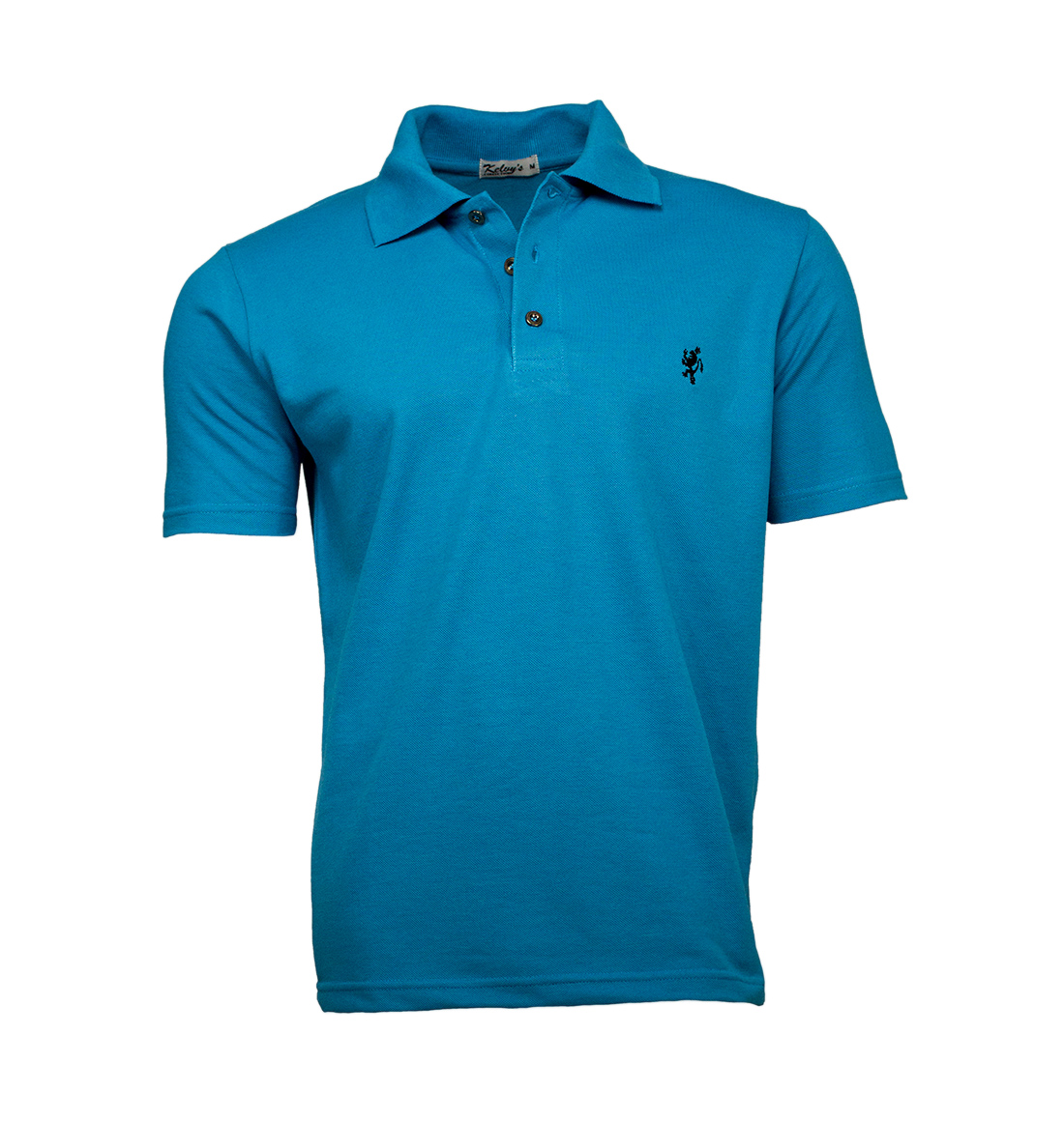 Camisa Polo Masculina Azul Turquesa