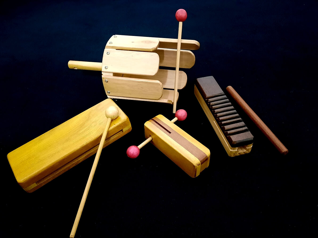 Kit 4 Instrumentos de Percussão | Ateliê Construindo O Som