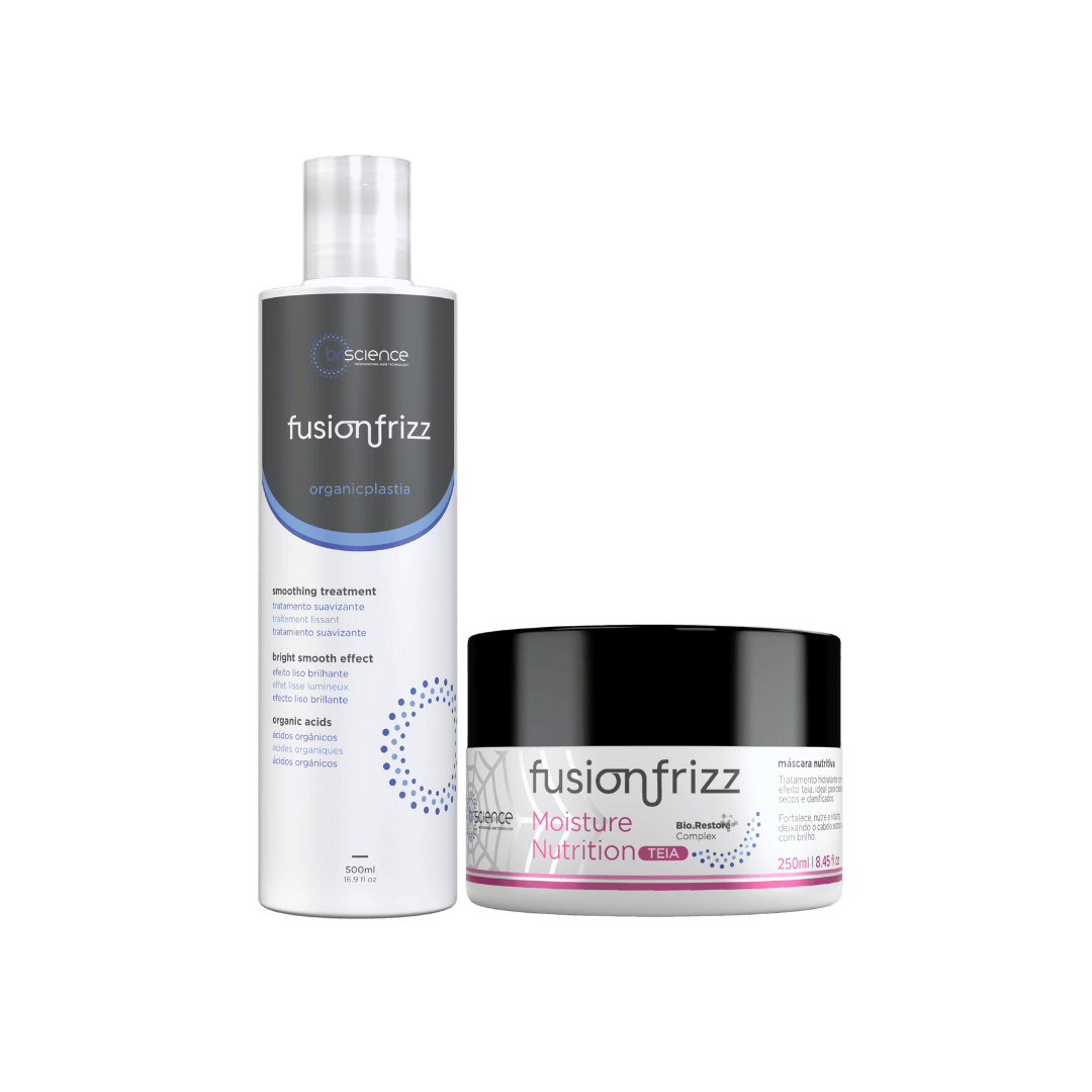 COMBO FUSION FRIZZ ORGANICPLASTIA 500ML + MASCARA MOISTURE NUTRITION ...