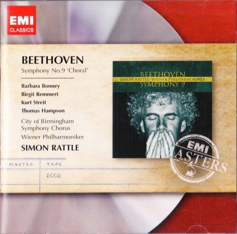 CD SIR SIMON RATTLE - BEETHOVEN: SYMPHONY NO.9