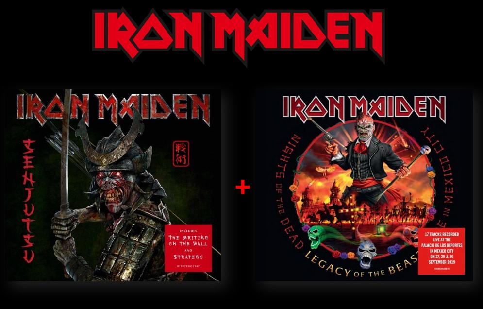 CD IRON MAIDEN SENJUTSU + NIGHTS OF THE DEAD (KIT COM 2 CDs DUPLOS)
