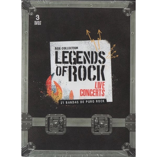 BOX COLLECTION LEGENDS OF ROCK - LIVE CONCERTS 21 BANDAS DE PURO ROCK ...