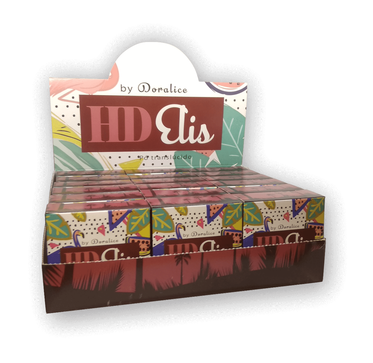Box c/18 Un - Pó Translúcido HD Elis - Doralice - MDL0011