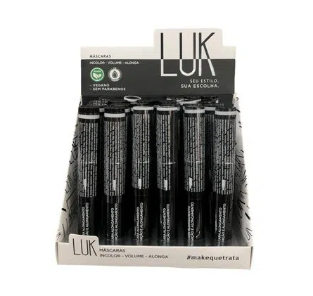 Box c/24 Un - Máscara Para Cílios Alongamento Luk Makeup LU007