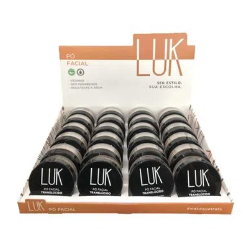 Box c/24 Un - Pó Facial Translúcido Vegano Luk Makeup