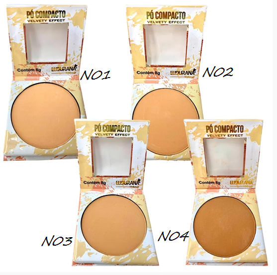 Mini Pó Compacto Velvety Effect Ludurana