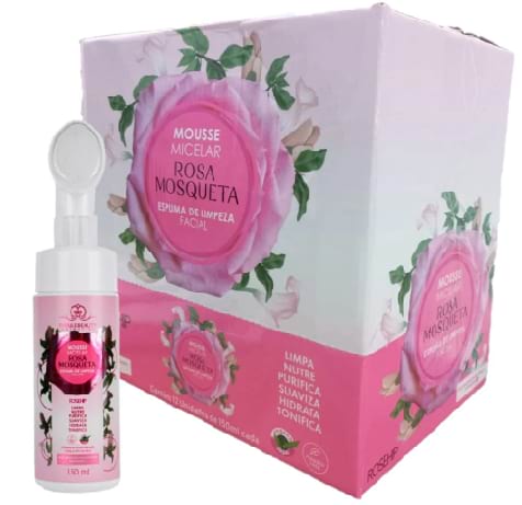 Box c/12 Un - Mousse Micelar De Rosa Mosqueta - PH0565 - Phállebeauty