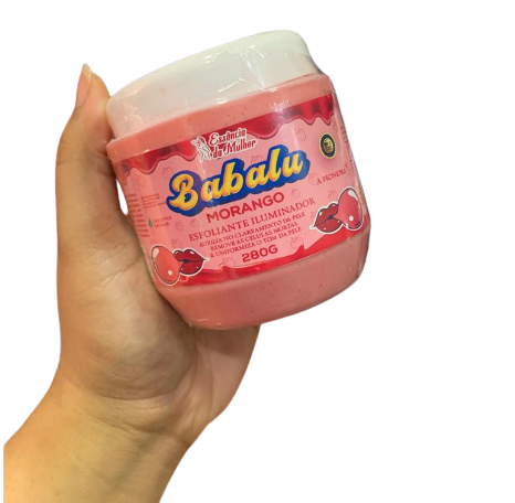 Kit c/3 Un - Esfoliante Morango Iluminador/clareador 280G - Essência Da Mulher