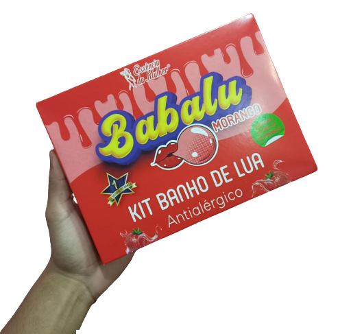 Kit c/3 Un - Banho De Lua Babalu Morango - Essência Da Mulher