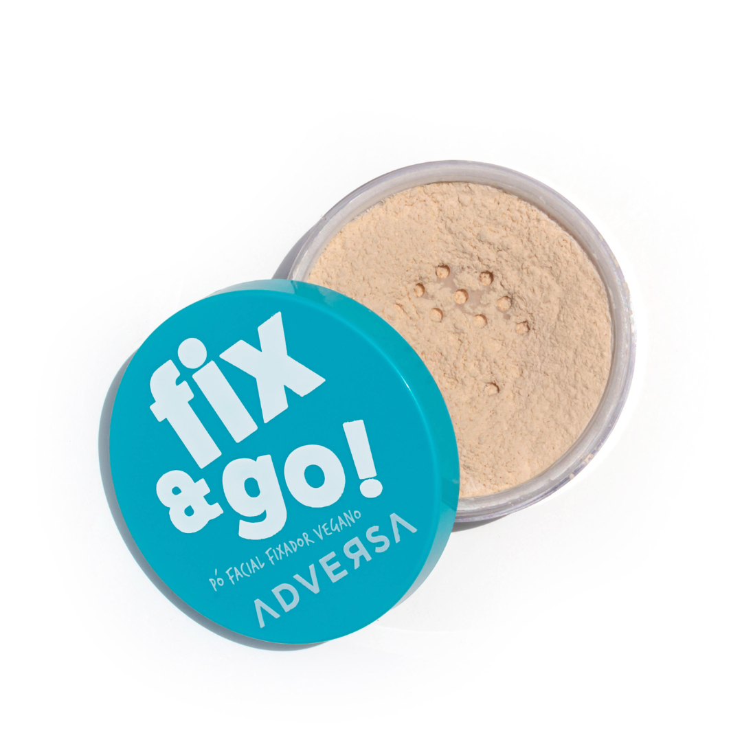 Pó Facial Fixador Vegano Fix e Go Adversa - AD700V