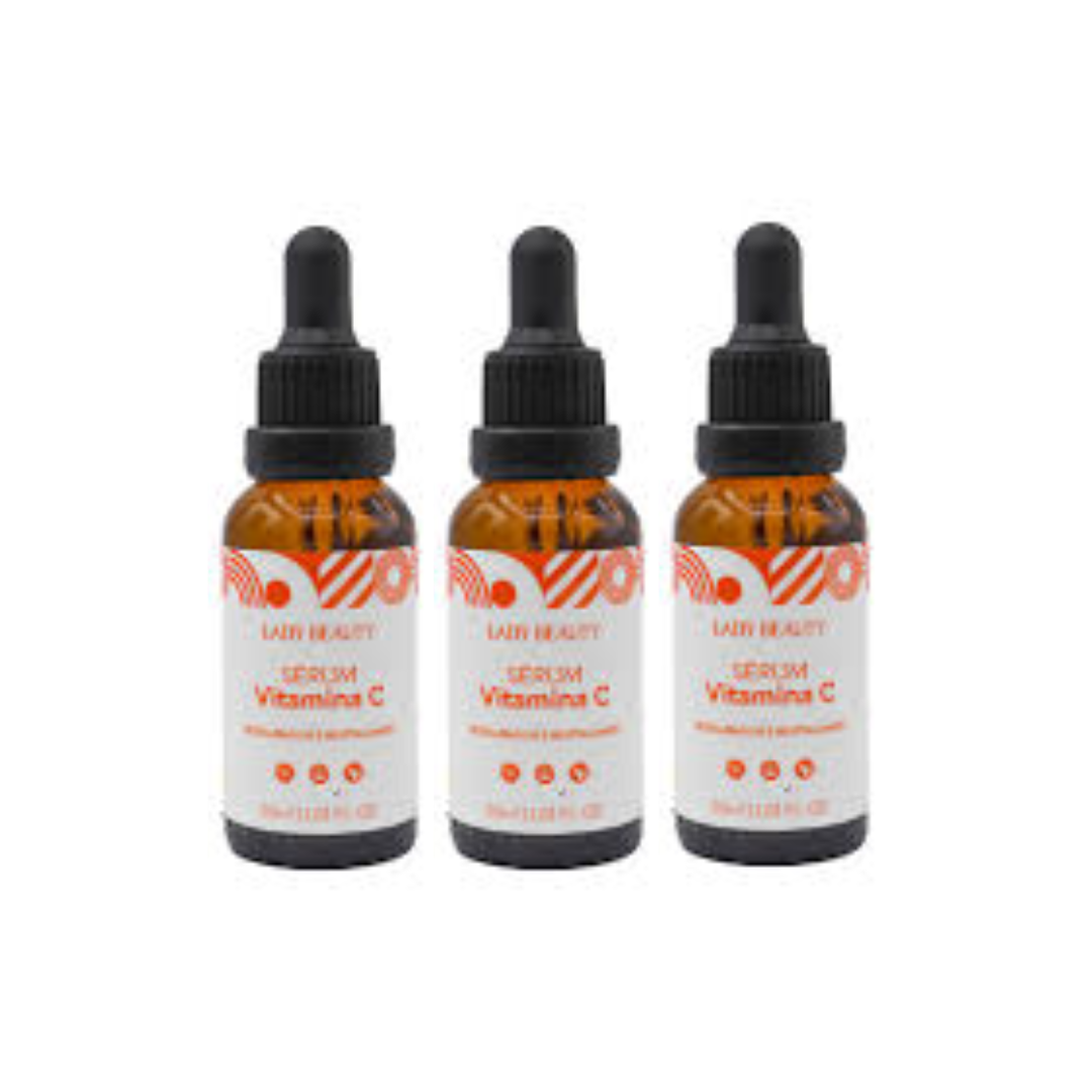 Kit c/3 - Sérum Facial Vitamina C Lady Beauty - LB05