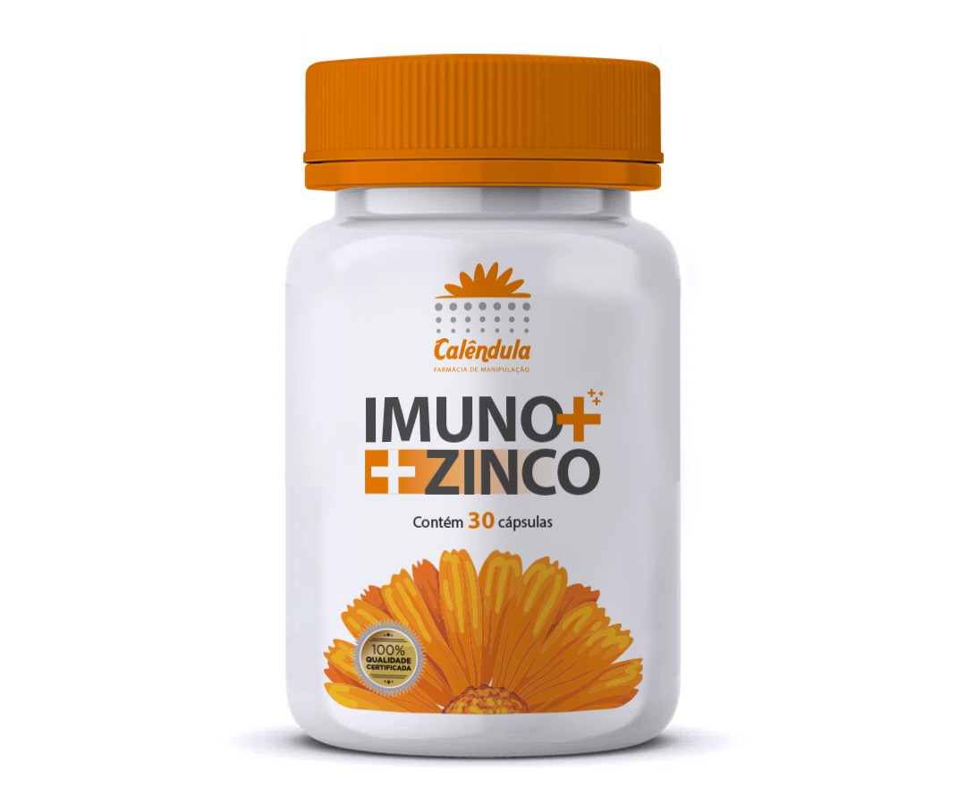 IMUNO + ZINCO ( Combate gripes e resfriados) - 30 CÁPSULAS