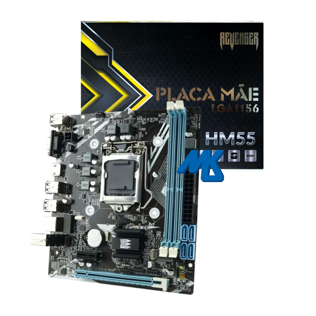 Placa Mãe Intel LGA1156 - G-HM55 / KP-HM55