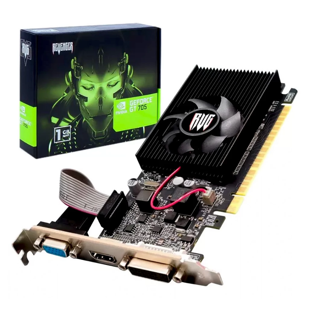 Placa De Vídeo Nvidia Revenger Geforce Gt 705 Hdmi/vga 1gb