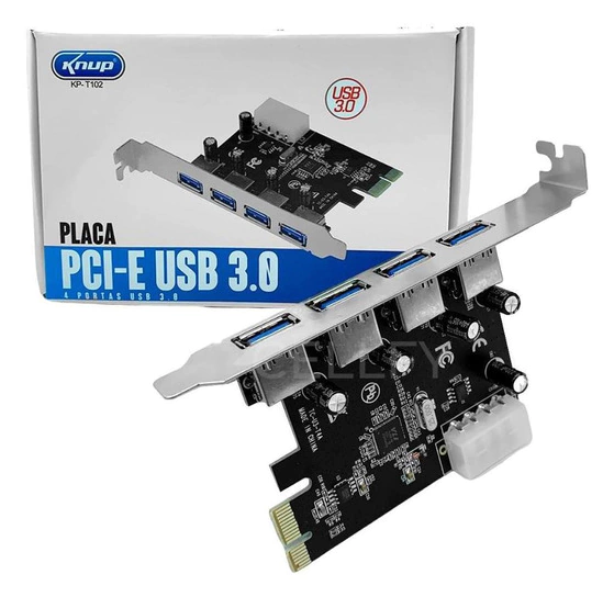 Placa Pci-express Usb 3.0 4 Portas 5gbps T102