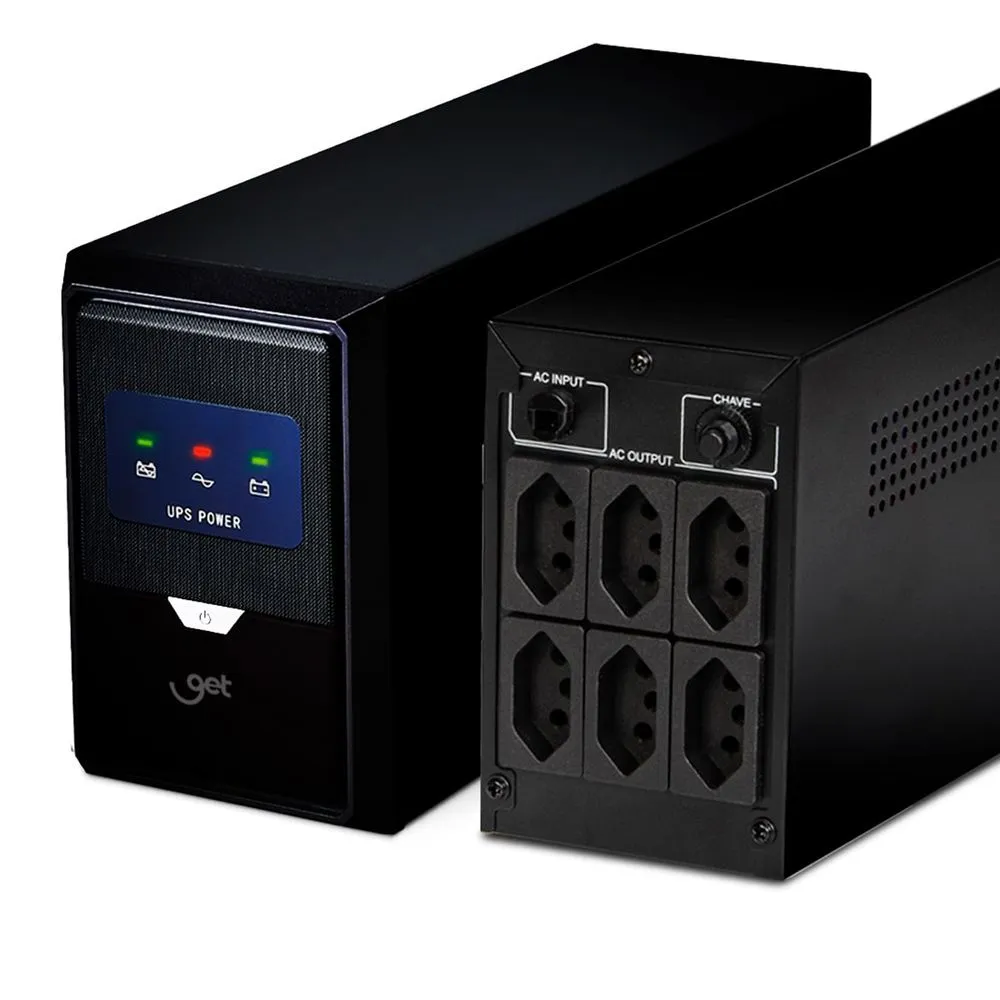 Nobreak UPS Get 800VA AUT115V 6 tomadas