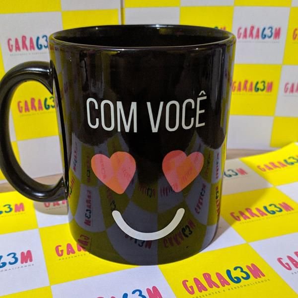 Caneca Preta Personalizada | Garagem63