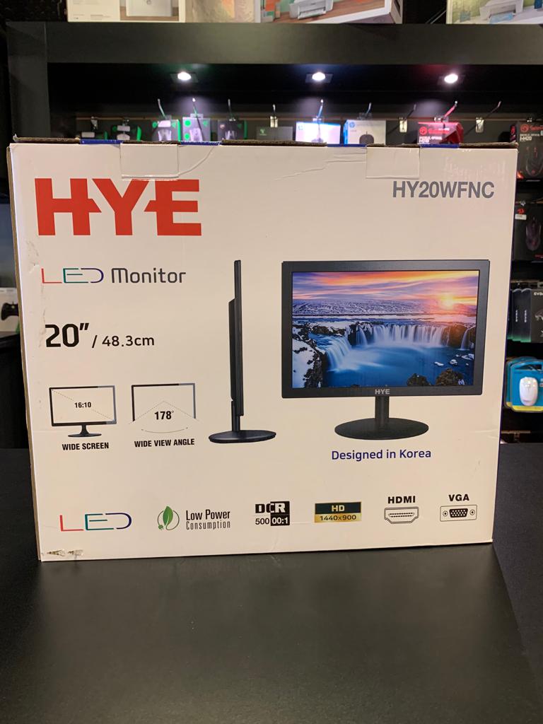 Monitor LED HYE de 20" HD HY20WFNC HDMI/VGA - Preto
