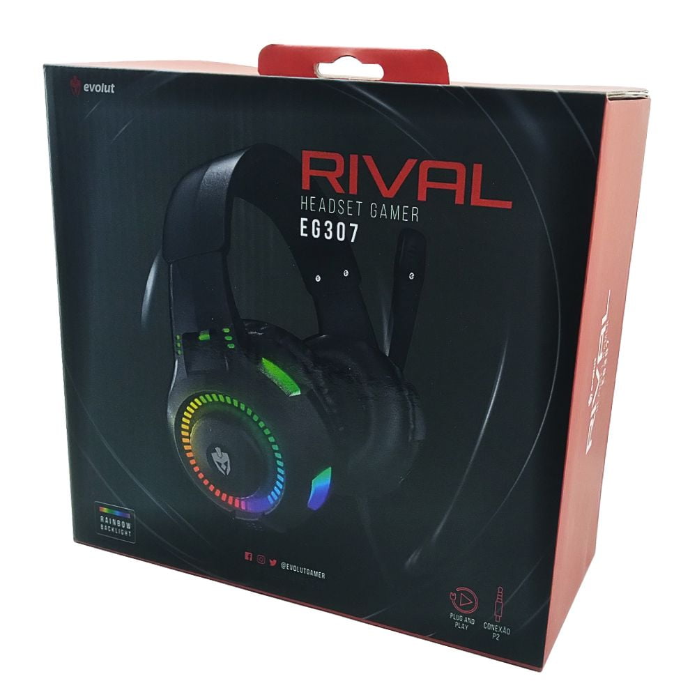 FONE DE OUVIDO HEADSET GAMER EG307/RIVAL COM FIO