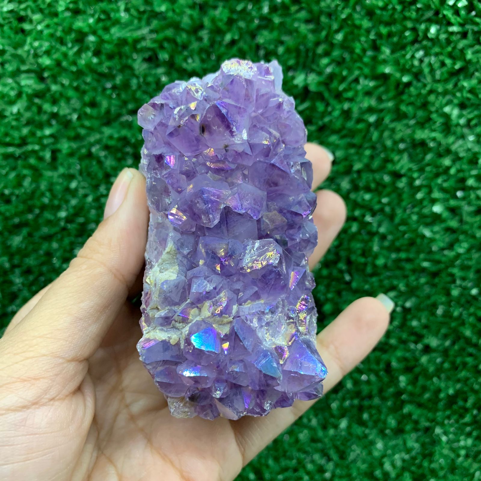 Drusa De Quartzo Aura - Energia e Beleza em uma Única Peça!