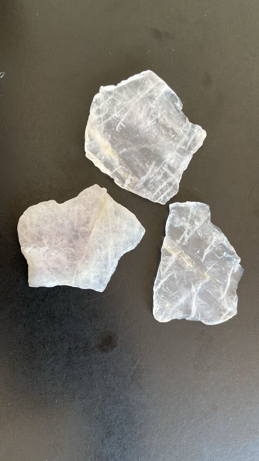 Chapa de Quartzo Rosa 3 - 4 cm