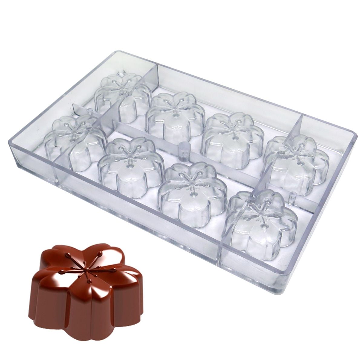 Forma de Chocolate em Policarbonato Flor Sakura Simone Izumi - Gramado ...