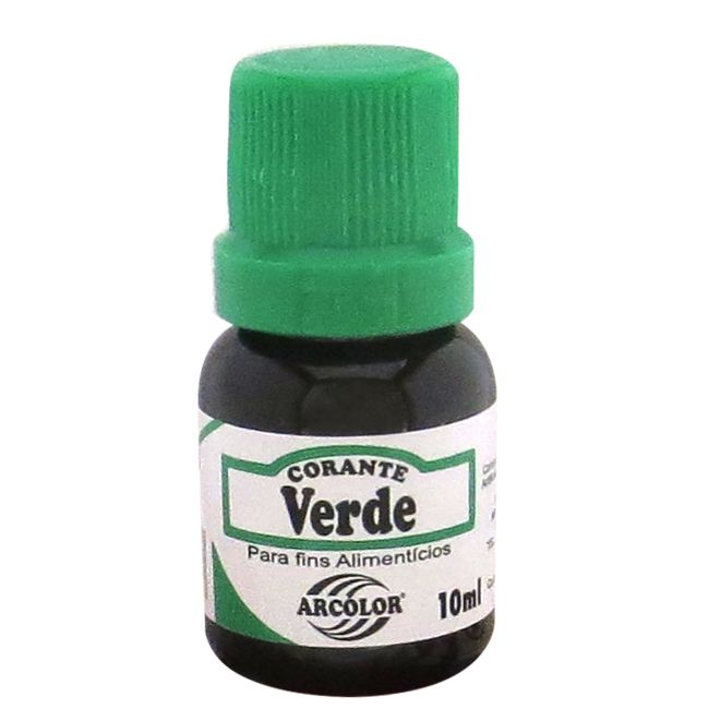 Corante líquido Arcolor 10ml - Verde| BarraDoce
