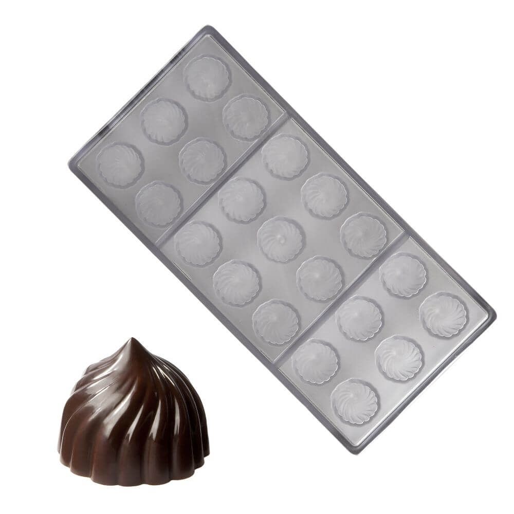 Forma de Chocolate em Policarbonato Bombom Suspiro (8g) - Chocolate World