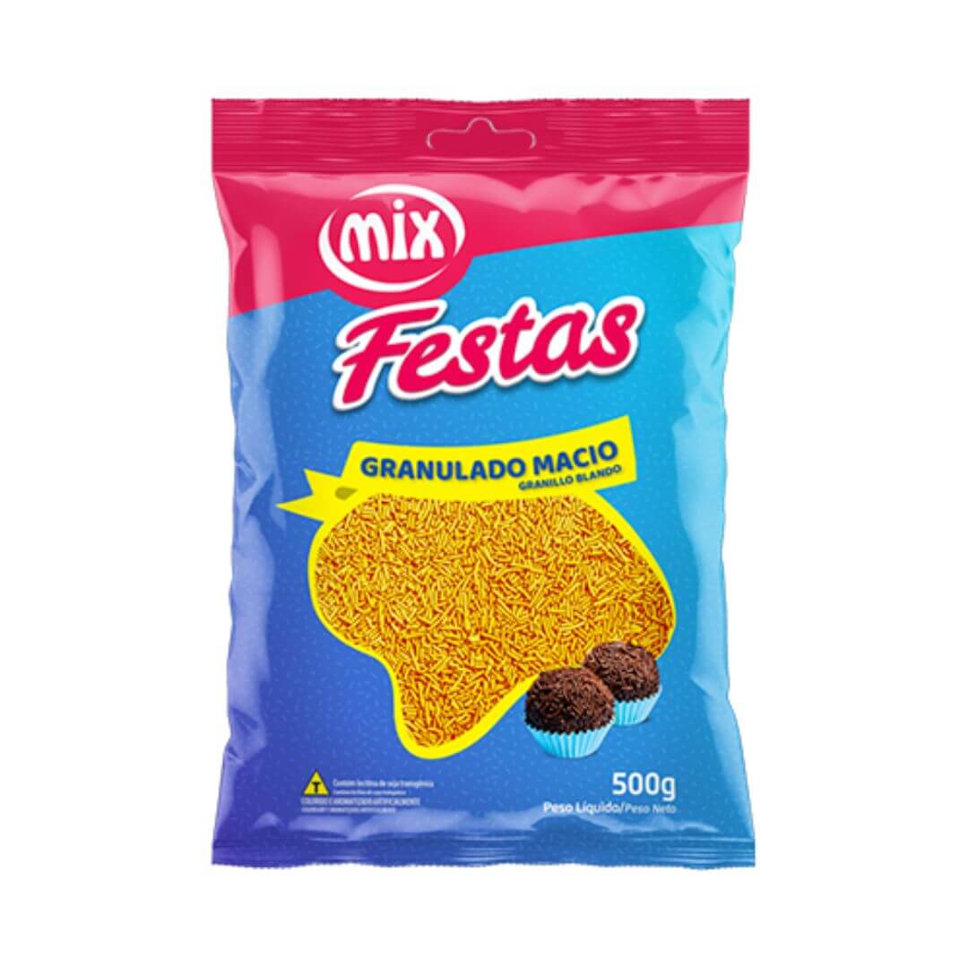 Granulado Macio Amarelo (500g) - Mix | BarraDoce