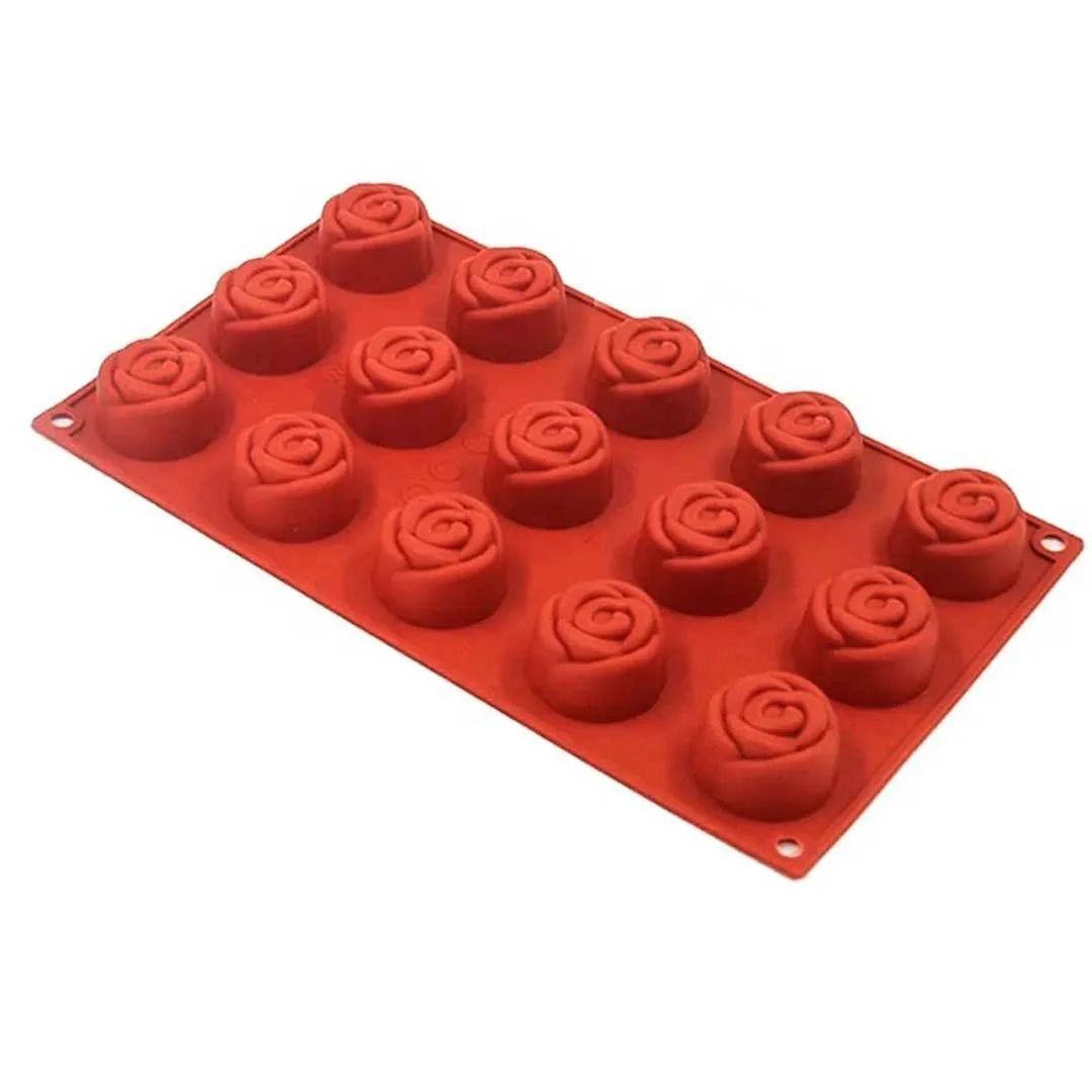 Forma de Silicone Rosas Mini (23ml) - Silikomart | BarraDoce