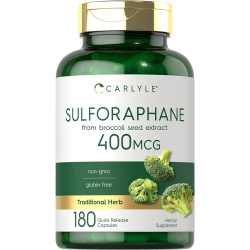 Suplemento De Sulforafano Carlyle 400mcg 180 Cápsulas