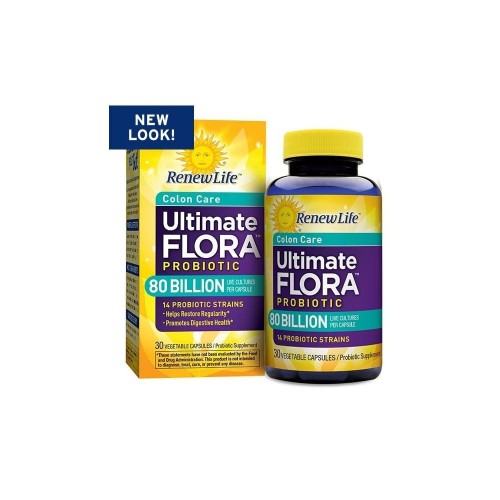 Ultimate Flora - Critical Colon - Bifido Max - 80 Bilhões - Renew Life ...