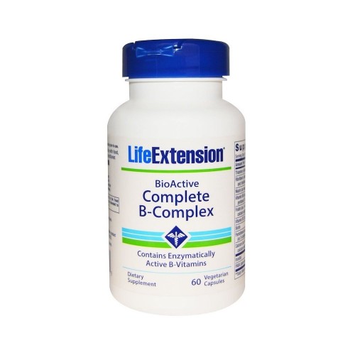BioActive Complete B-Complex - Life Extension - 60 cápsulas vegetais