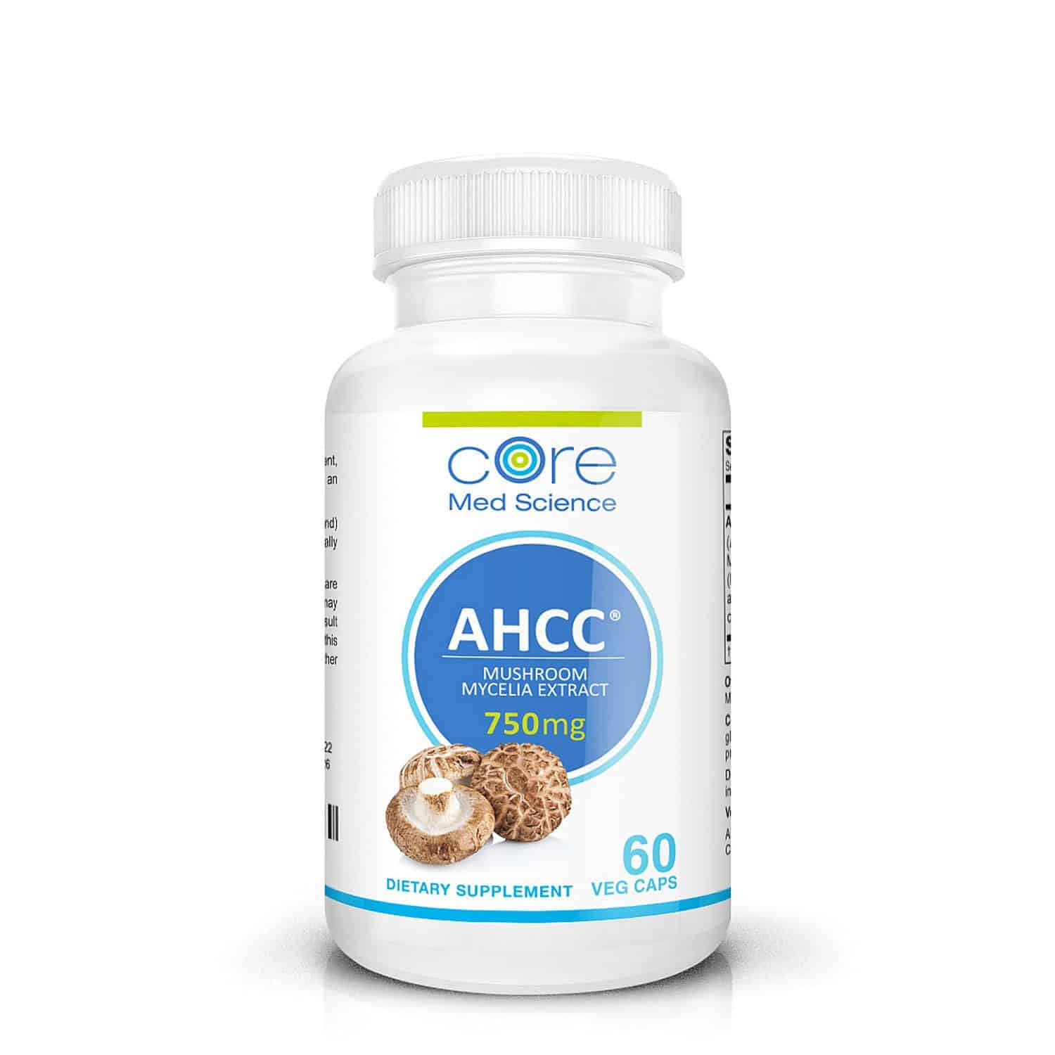 AHCC Força máxima, 750 mg, 60 cápsulas