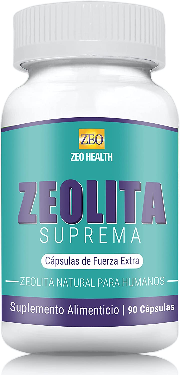 Zeolite Clinoptilolite Suprema Micronizada, 0-40µ 94% Puro, ZEO Health, 90 Cápsulas