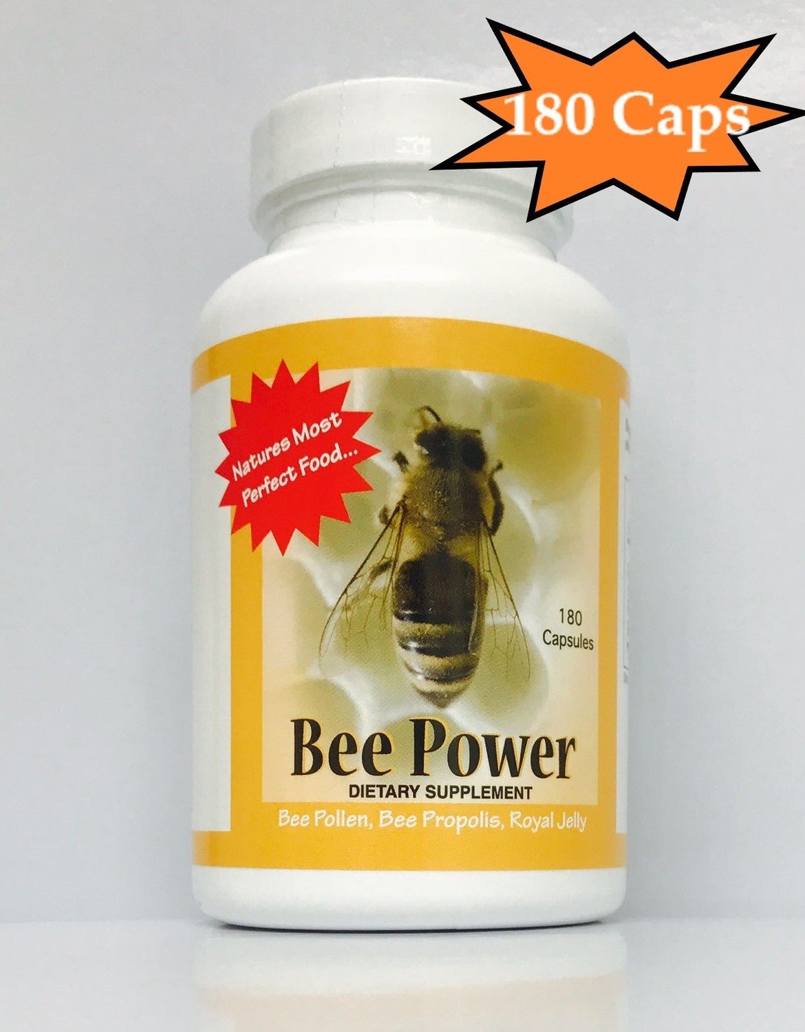 Bee Power, Geleia Real, Propolis e Polen, 180 capsulas