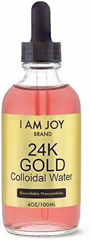 Ouro Coloidal Líquido 24k, 99,99% Puro, 100ppm, 100ml