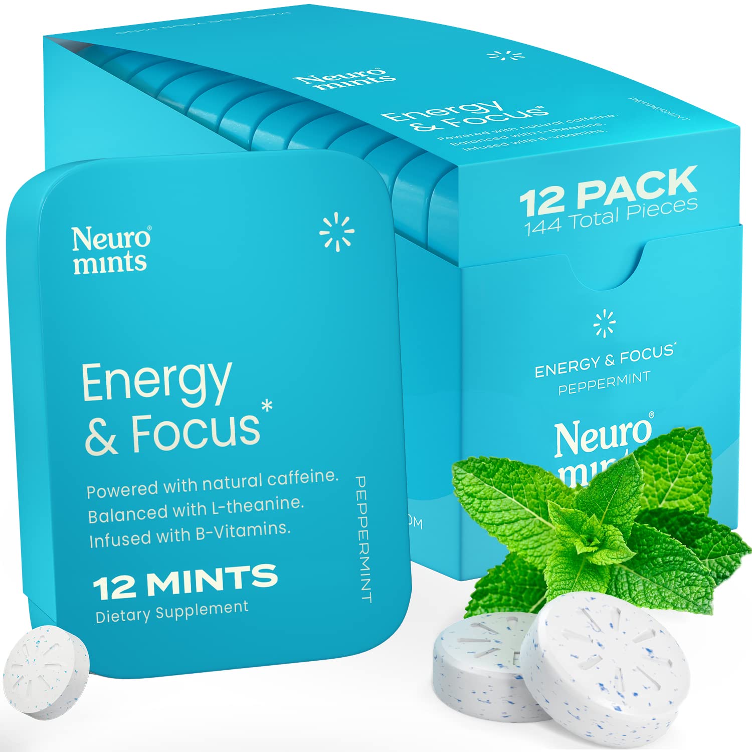 Balas de Energia, Neuro Mints - 6 pacotes