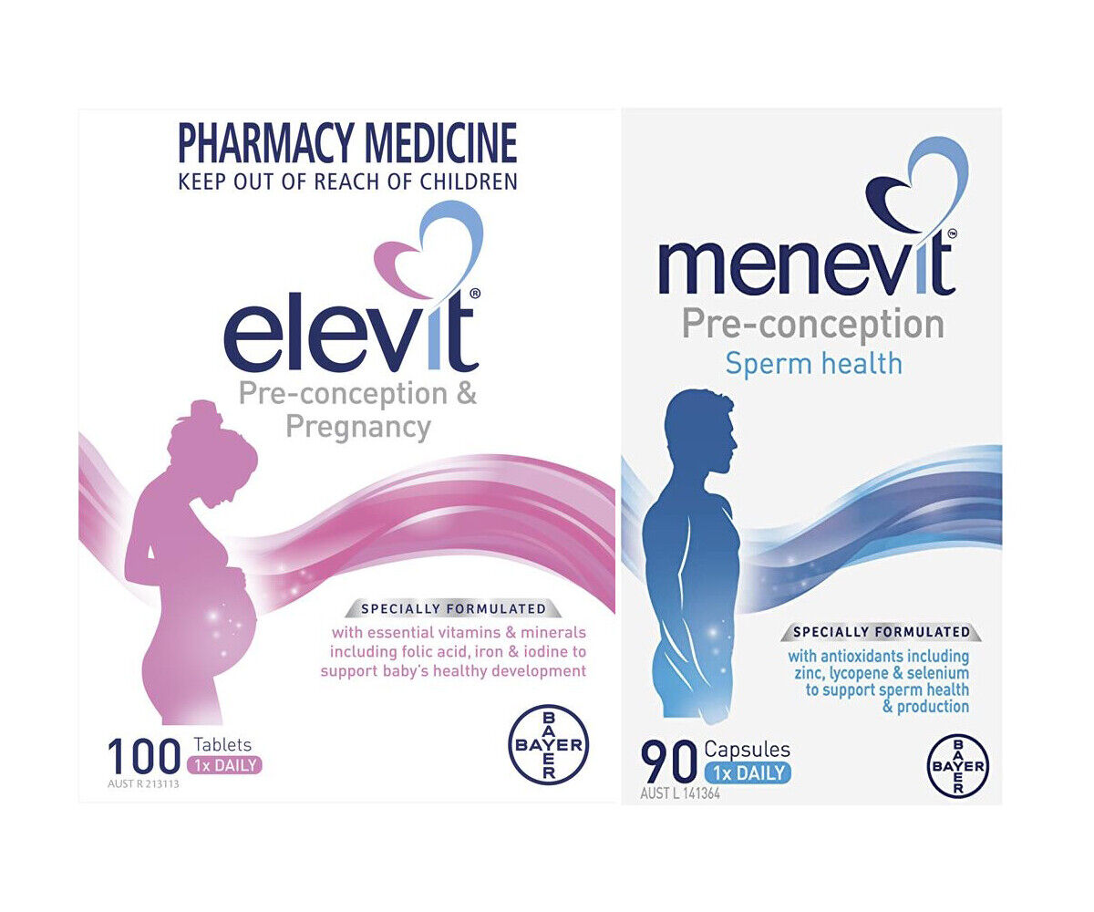 Kit de Planejamento de Gravidez Combo - Elevit 100 comprimidos e ...