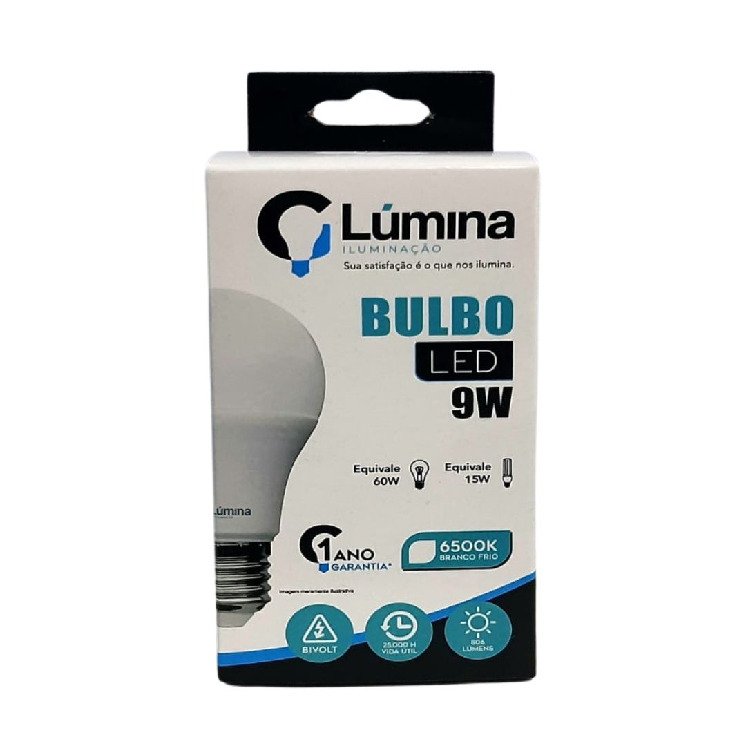 Lâmpada LED Lumina Branca 9W