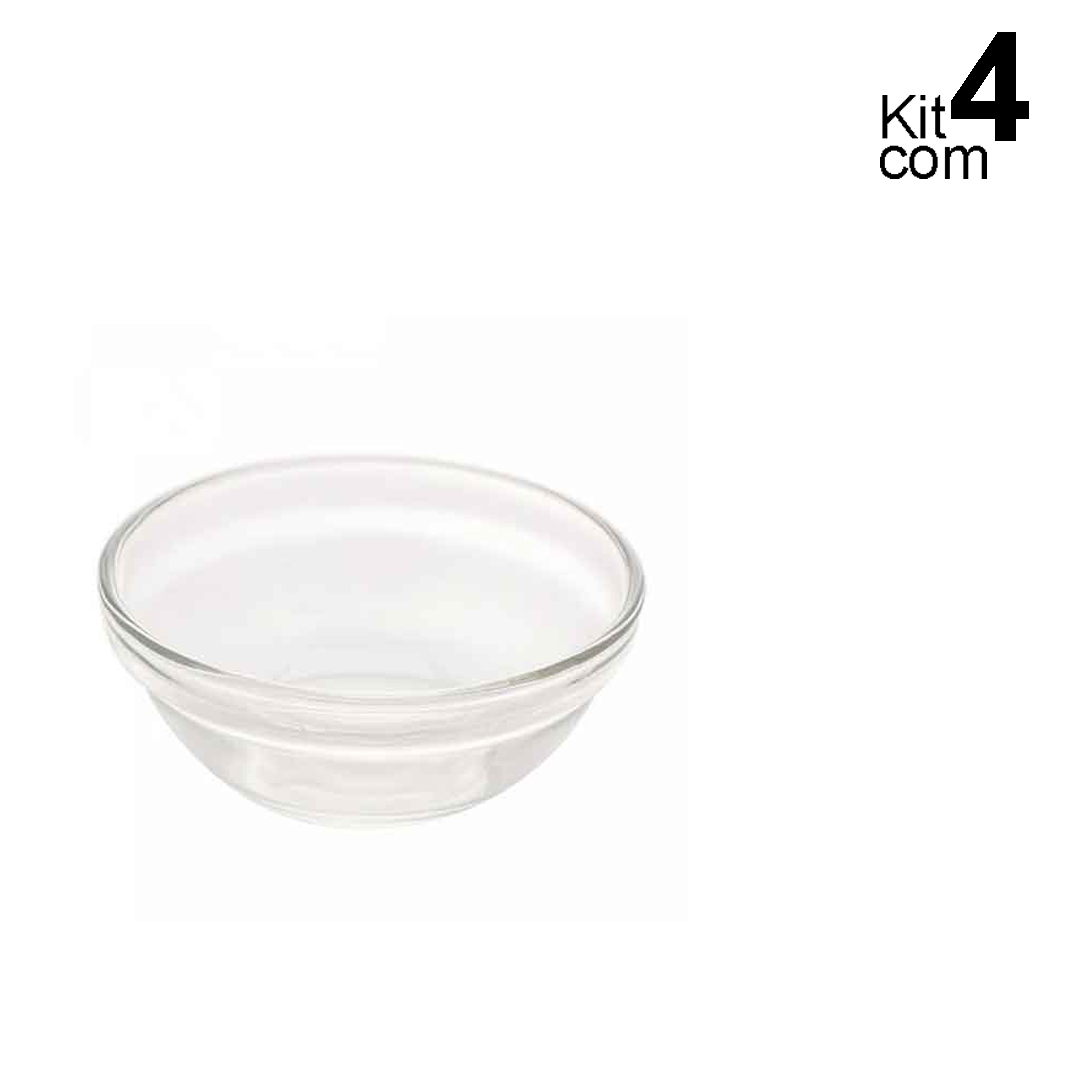 Conjunto 4 Bowls De Vidro Marine 130ml