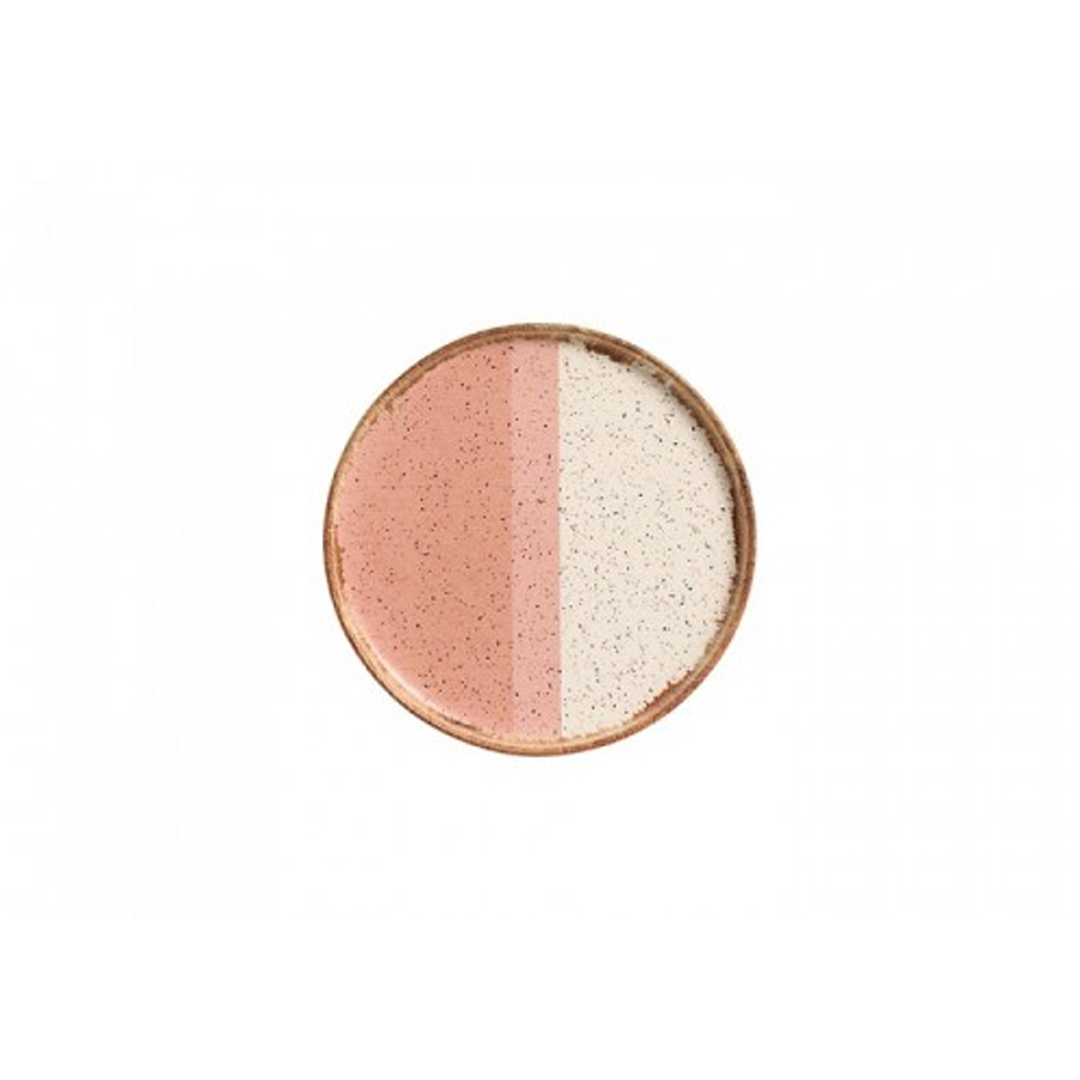 Prato Sobremesa Granilite Em Cerâmica Rosa Colors 20cm