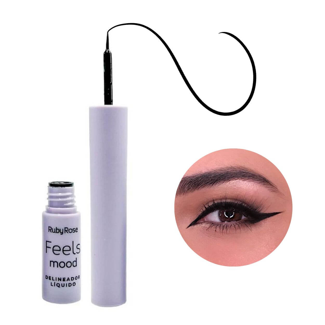 Delineador Preto Líquido Feels Mood Ruby Rose