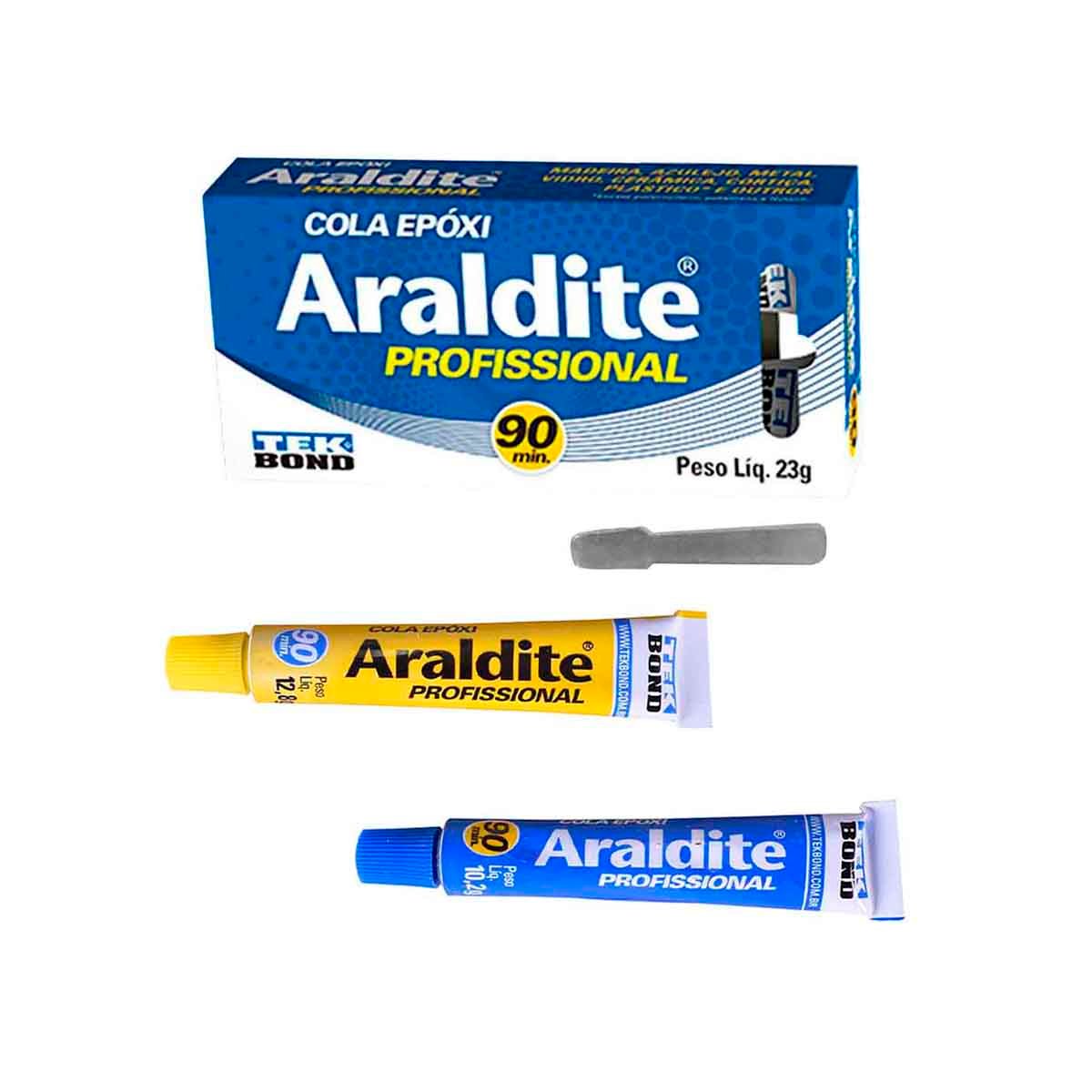 Adesivo Cola Epóxi Araldite Profissional 90min 23g TekBond