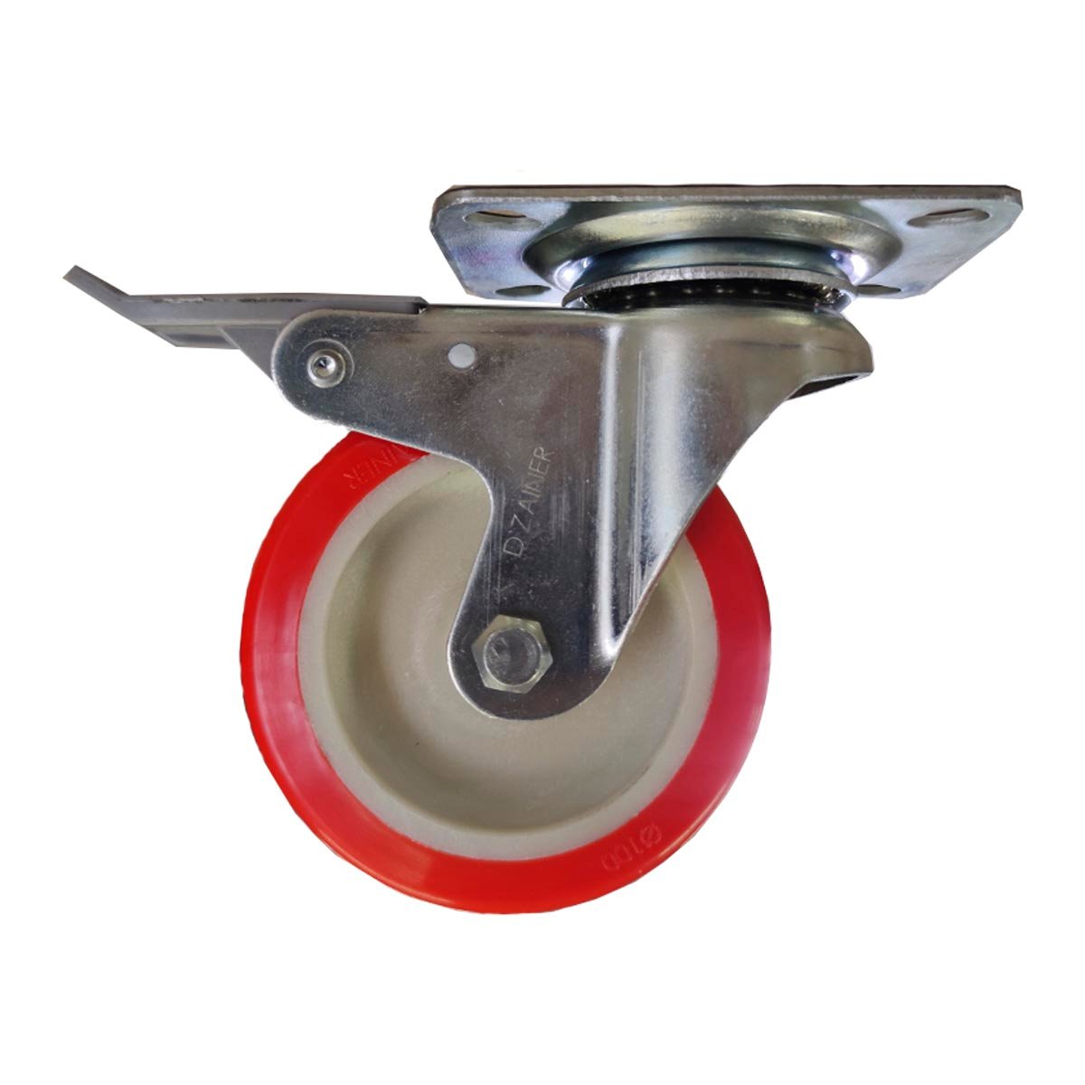 Rodizio Giratório 100mm Com Trava Carga Pesada