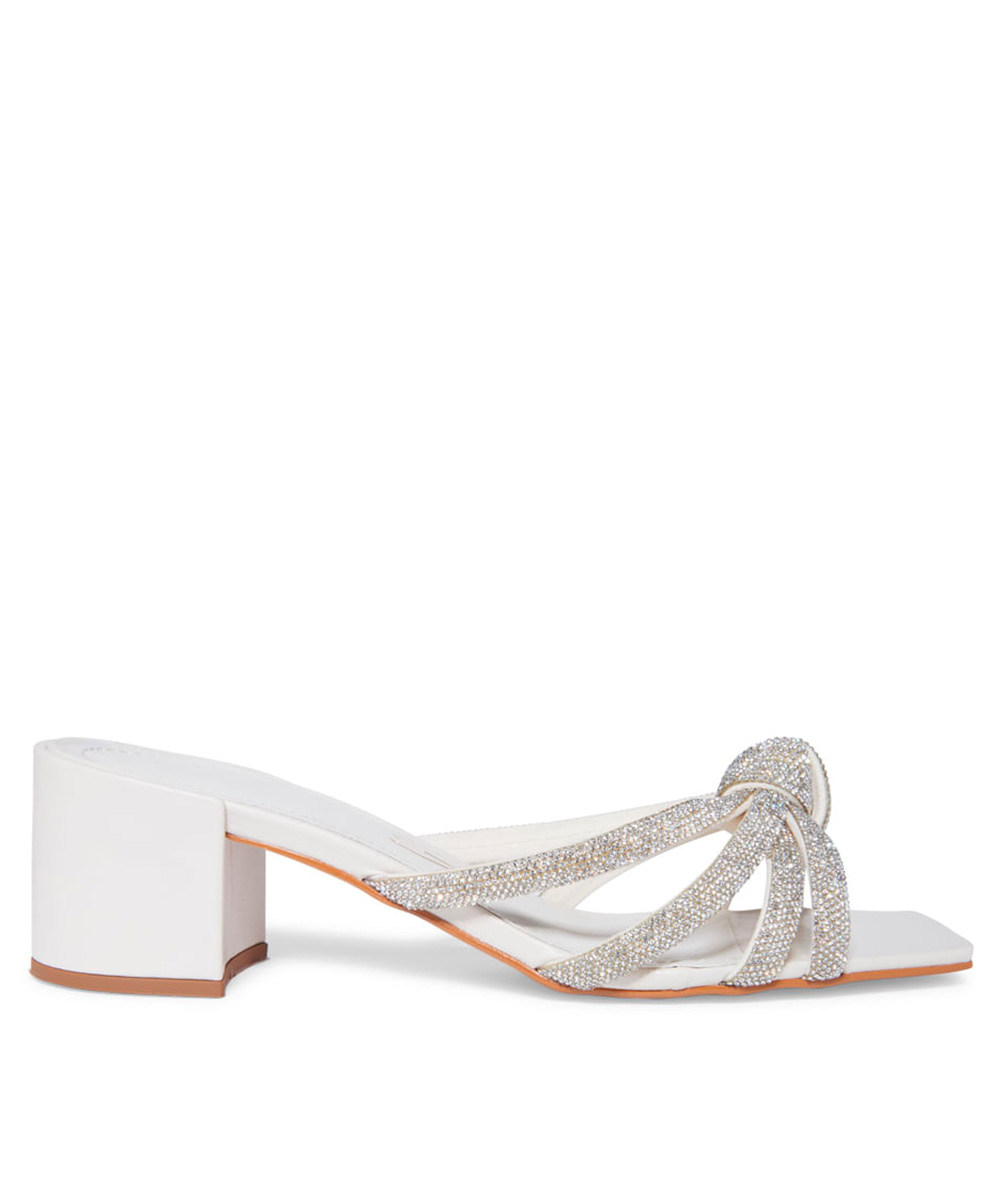 Tamanco Santa Lolla Off White Strass Nó - Urbanna | Urbanna