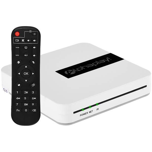 Receptor Tv Box IPTV Alphasat Play Ultra HD Wi-Fi
